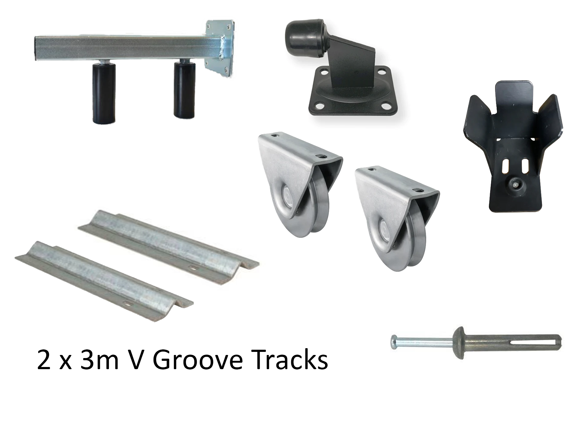 Sliding Gate Hardware Kit V Groove | Beninca Gate Automation
