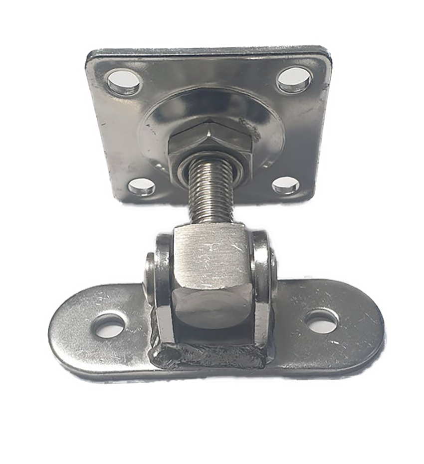 Stainless Steel Adjustable Gate Hinge with Square Plate | Beninca Gate ...